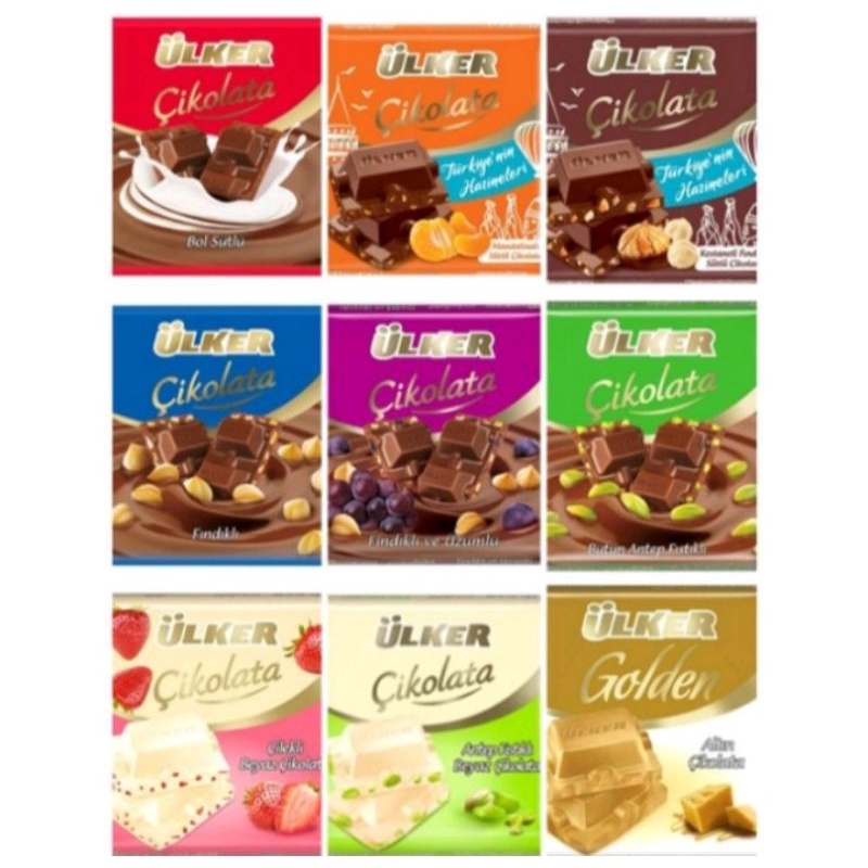Jual ULKER CHOCOLATE BATANG 100% ORIGINAL TURKI COKLAT ULKER COKLAT ...