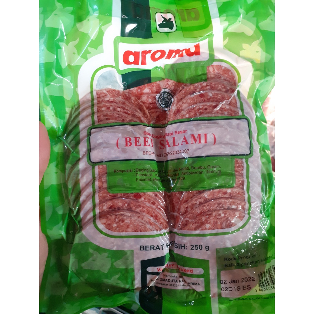 Jual BEEF SALAMI AROMA 250GR 100% ASLI BALI | Shopee Indonesia