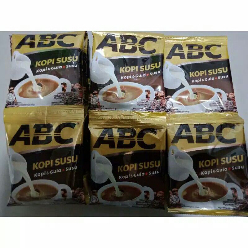 Jual KOPI ABC SUSU RENCENG HARGA PROMO (1RENCENG=10PCS) | Shopee Indonesia