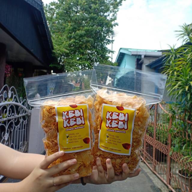 Jual KERIPIK SINGKONG/UBI PONTIANAK KEBI-KEBI 1 kg, rasa PEDAS ASIN ...
