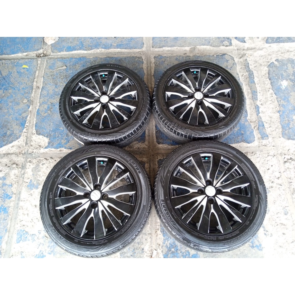 Jual velg mobil second original suzuki swift ring 16 pcd 4x100 + ban ...