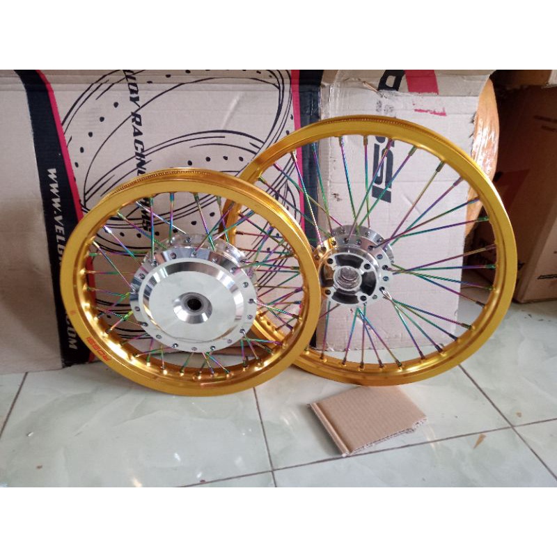 Jual velg jari-jari cross trail ring 14/17 beat street/x ride siap pasang | Shopee Indonesia