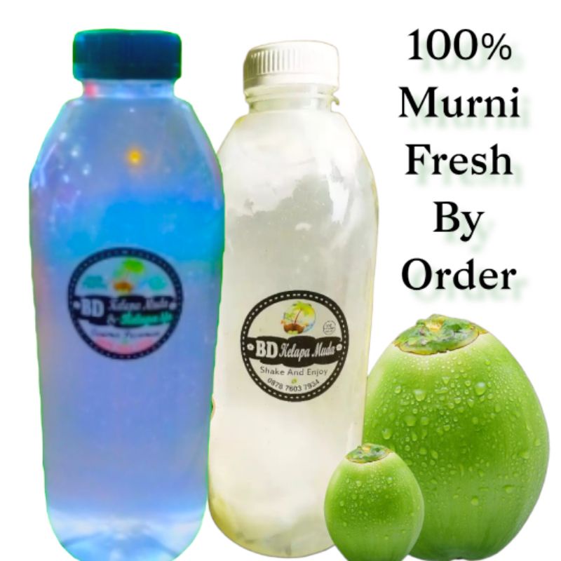 Jual 1 Liter Botol Air Kelapa ijo super & 1 Liter Kelapa Muda Super ...