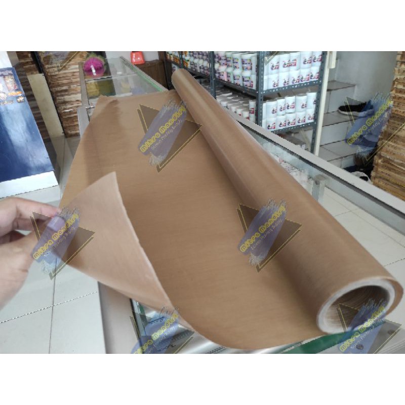 Jual Teflon coklat Tahan panas/kain teplon 0,8 micron lebar Tanpa ...