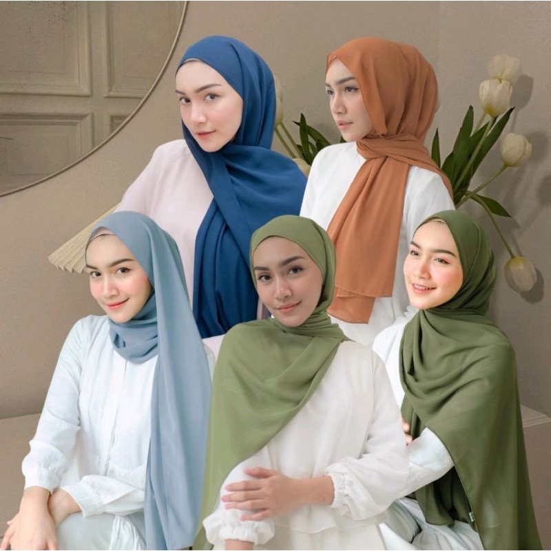 Jual Pashmina Ceruty Baby Doll Premium Hijab Pashmina Polos Ceruty Baby Doll 175×75 | Shopee ...