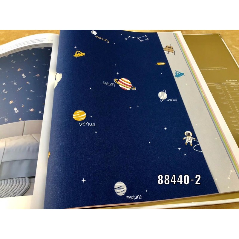 Jual WALPAPER DINDING MOTIF ANAK LUAR ANGKASA PALETTE | Shopee Indonesia