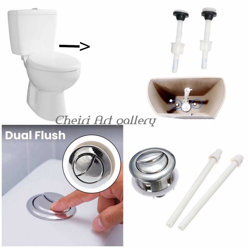 Jual Spare part closet duduk/ baut engsel closet Tombol closet dual ...