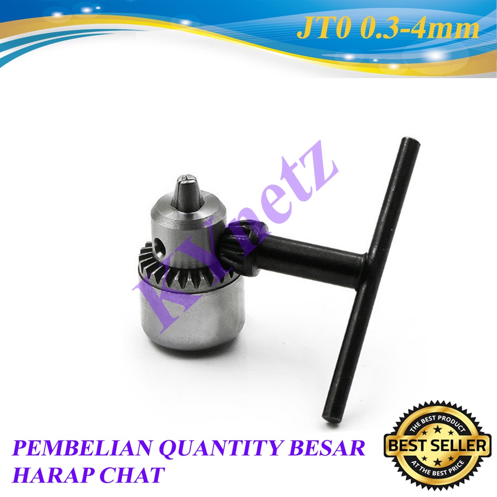 Jual mata bor mini chuck bor mini 0.3-4mm + kunci L lengkap sesuai ...