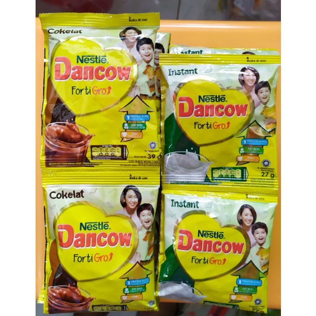 Jual Susu Dancow Renteng Putih 27 gram dan Coklat 40 gram | Shopee ...