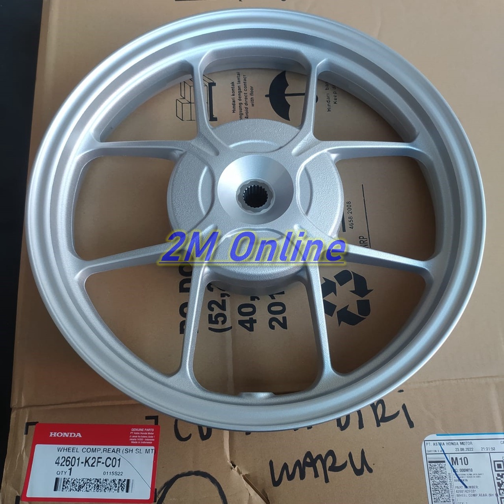Jual 42601K2FC01 Velg CW Scoopy LED 20 Belakang Silver Ring 14 AHM ...