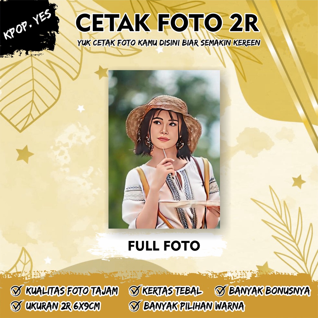 Jual CETAK FOTO UKURAN 2R (Frame Putih, Hitam, Rainbow, Blackgrid, Full ...