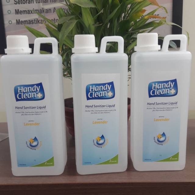 Jual Hand sanitizer (handy clean) 1liter | Shopee Indonesia