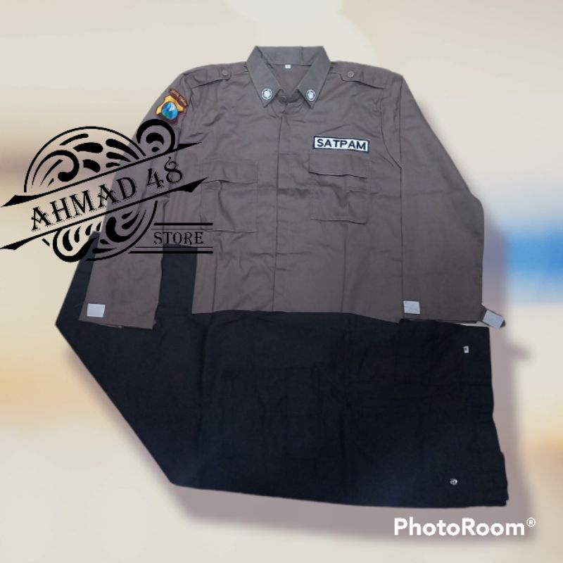 Jual SERAGAM PDL COKLAT SATPAM/SECURITY | Shopee Indonesia