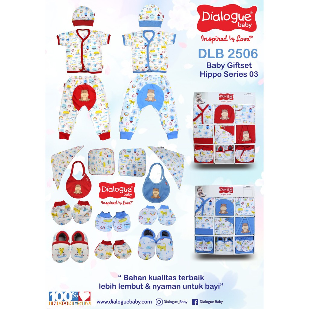 Jual DIALOGUE BABY GIFT SET HIPPO SERIES / BAJU BAYI | Shopee Indonesia