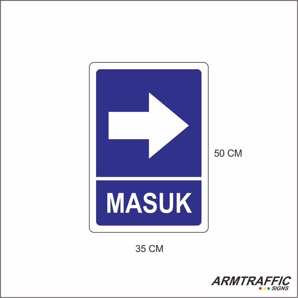 Jual RAMBU RAMBU / SIGN MASUK 35 X 50 CM | Shopee Indonesia
