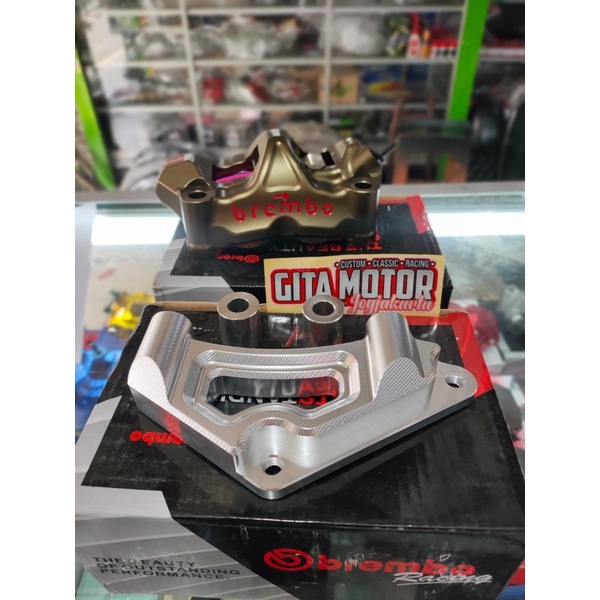 Jual Kaliper Brembo GP4 GP4RX m50 grade A Import Full CNC 4 piston pitch 100 PNP SHOCK TIGER GL ...