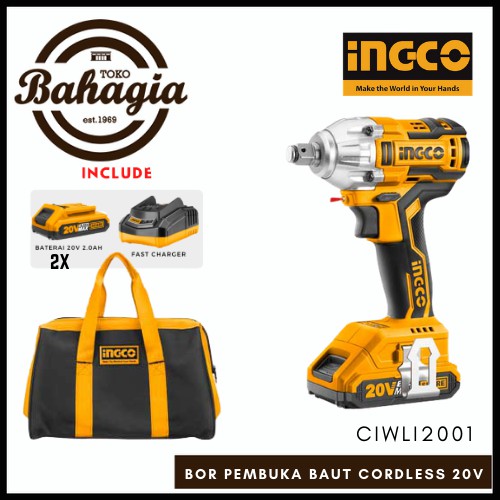 Jual MESIN BOR PEMBUKA BAUT BATERAI / BOR BUKA BAUT CORDLESS 20V (2B ...