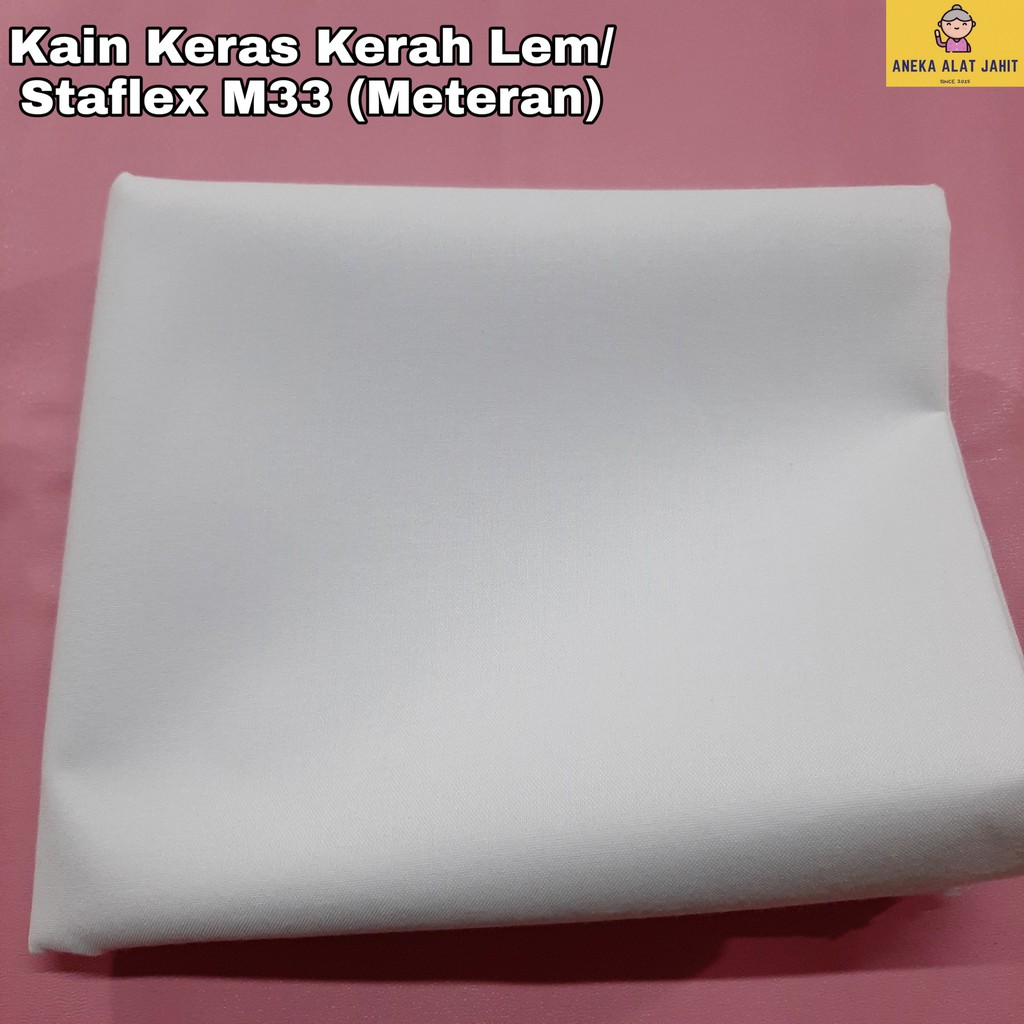Jual Staflex M33 / Kain Keras Kerah Lem (Meteran) | Shopee Indonesia
