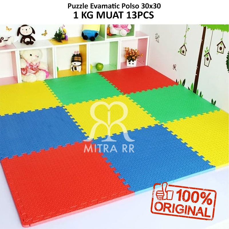 Jual Puzzle Evamats Polos Warna/ Alas Lantai 30 x 30 cm Satuan (1PCS ...