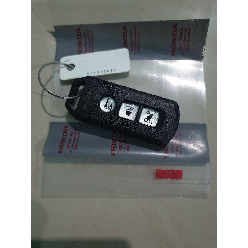 Jual remot kunci kontak keyless smart key original genuine honda fi new ...