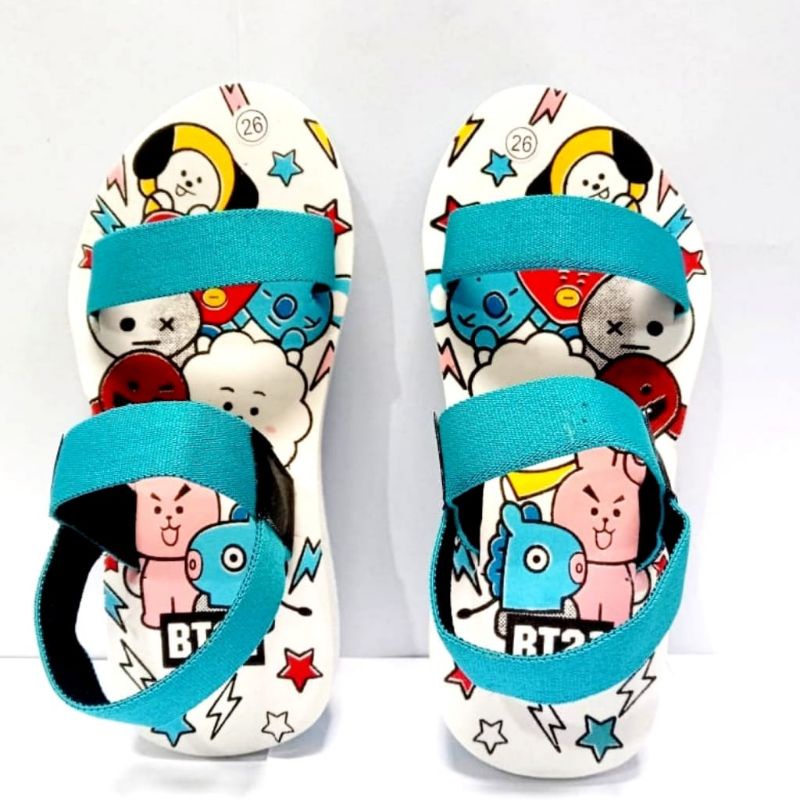Jual ANIFA sandal gunung karet anak perempuan TERBARU motif bt21 ...