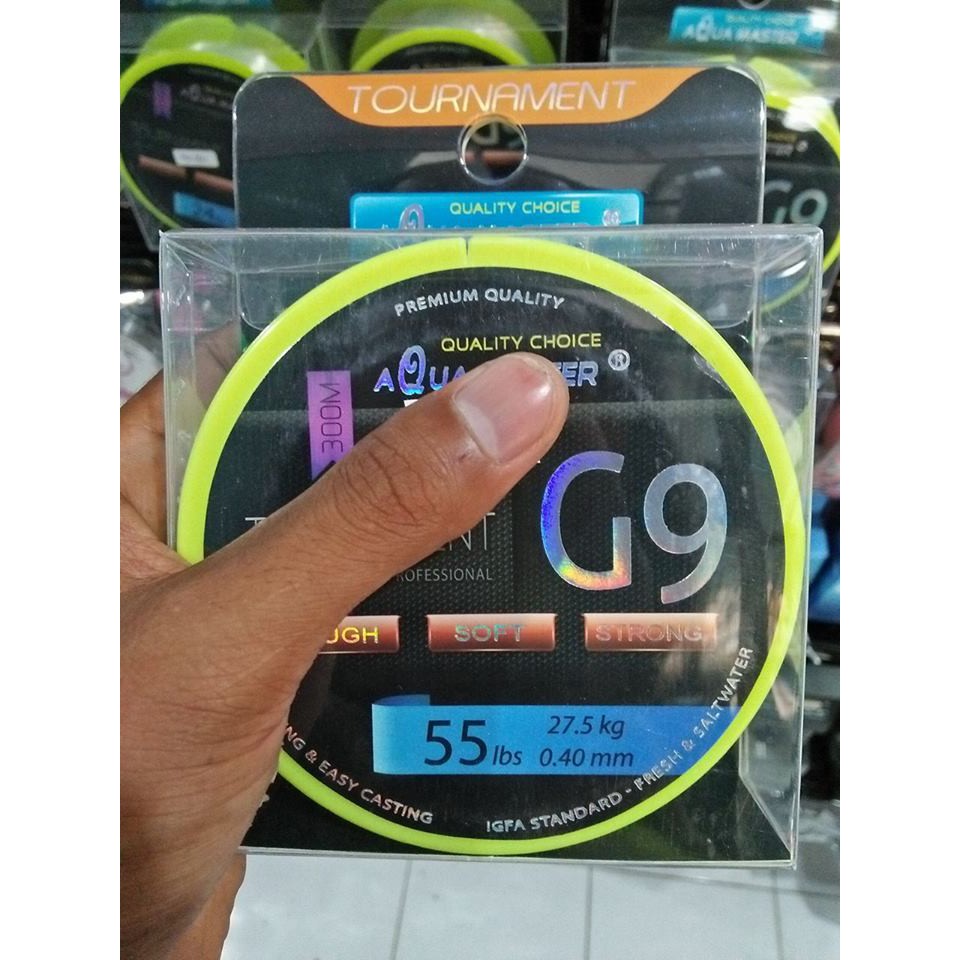 Jual SENAR AQUA MASTER TOURNAMENT G9 17LBS-55 LBS SENAR KUAT | Shopee ...