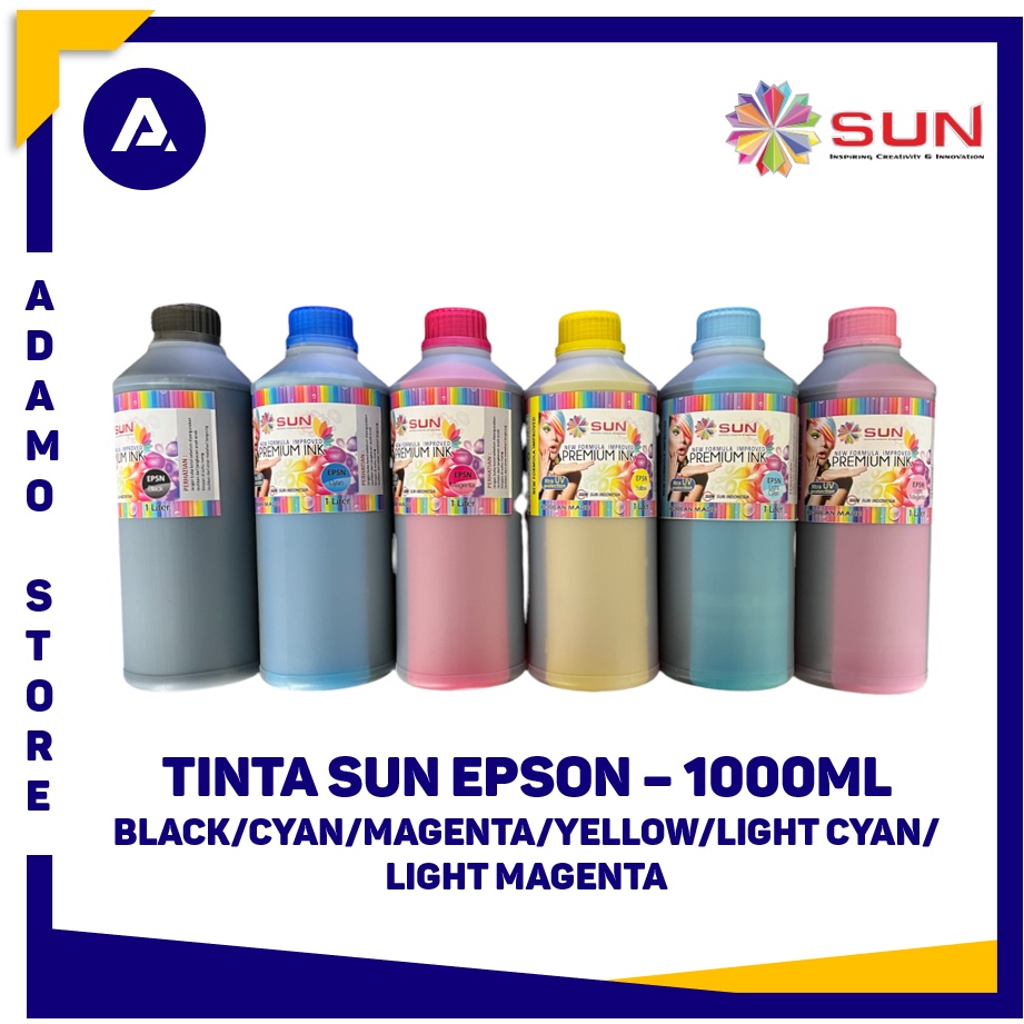 Jual Refill Tinta Sun Premium Ink Epson 1000ml 1 liter | Shopee Indonesia
