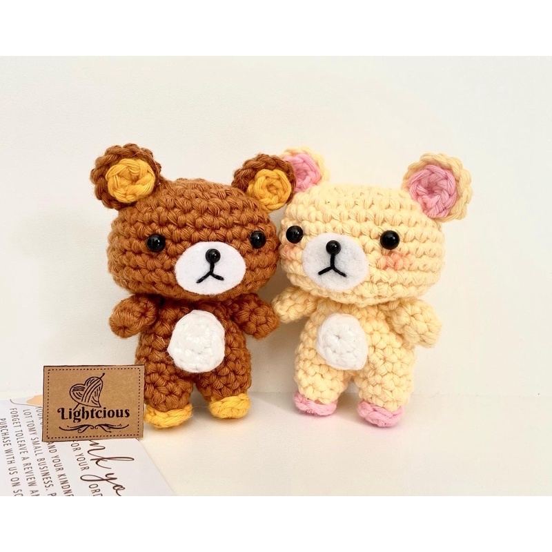 Jual Rillakuma Amigurumi Boneka Rajut Rillakuma Couple Souvenir