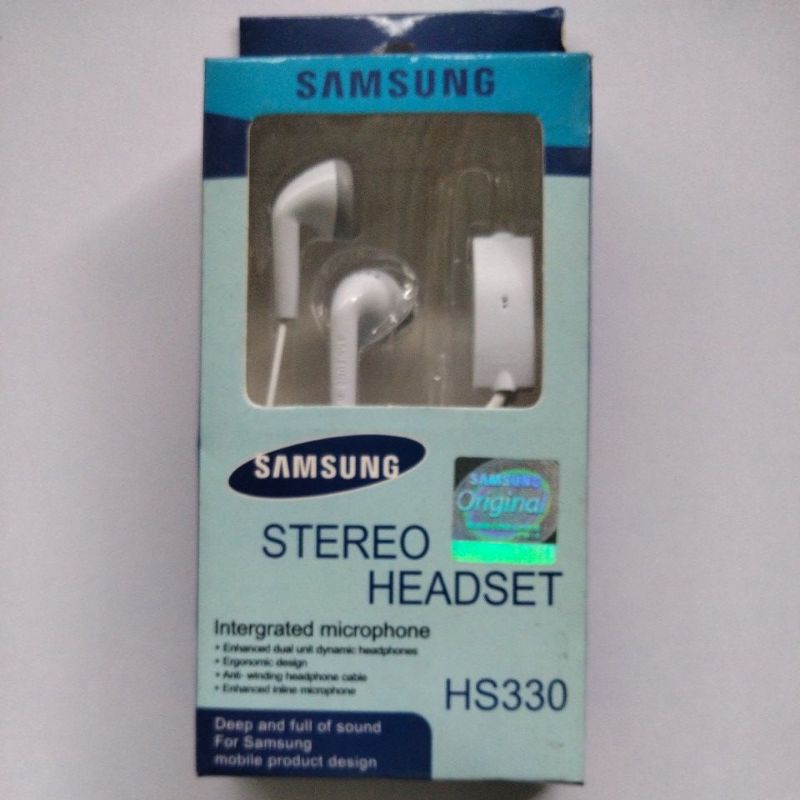 Jual Earphone handsfree headset samsung original hs 330 original ...