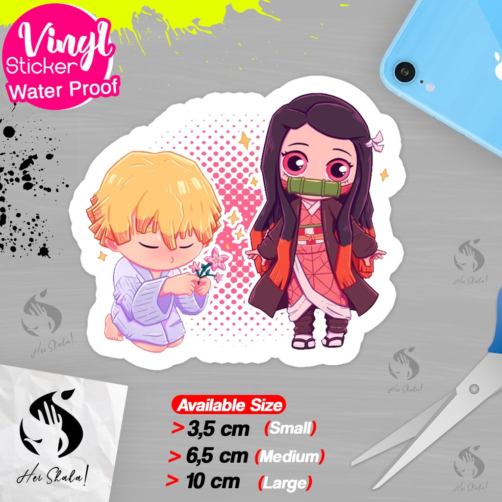 Jual Stiker Nazuko Kamado 008 Demon Slayer Kimetsu No Yaiba And Zenitsu ...