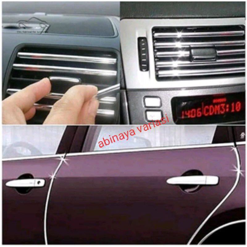 Jual List Pintu Chrome Mobil VIOS LIMO Karet Dekorasi | Shopee Indonesia
