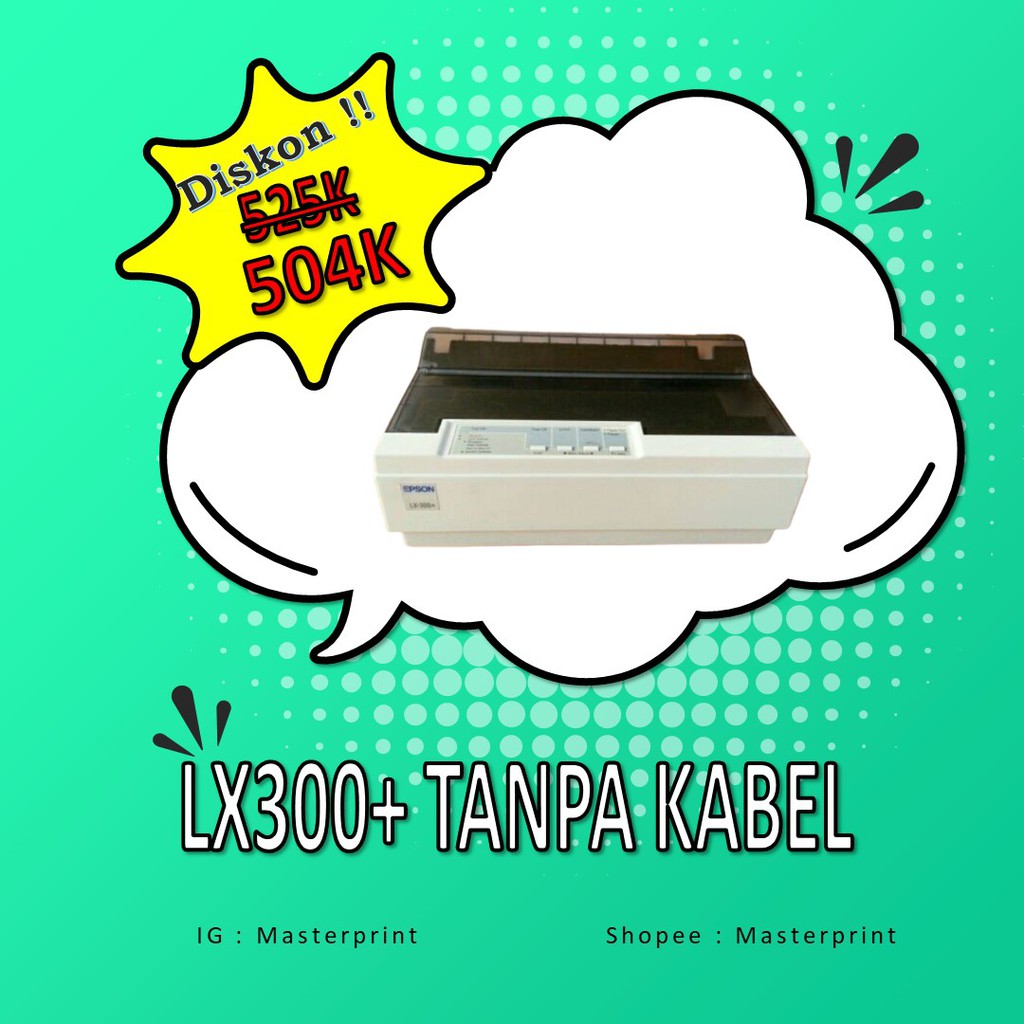 Jual PRINTER NOTA / PRINTER EPSON / EPSON LX-300+ / LX 300+ | Shopee ...