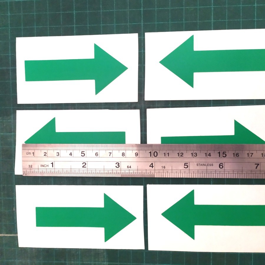 Jual stiker sign panah ukuran panjang 8cm ada banyak warna dan model ...