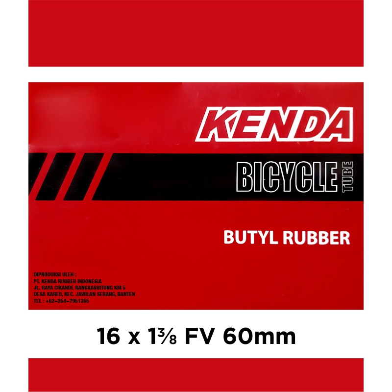 Jual Ban Dalam Kenda 16 x 1-3/8 FV 60mm | Shopee Indonesia