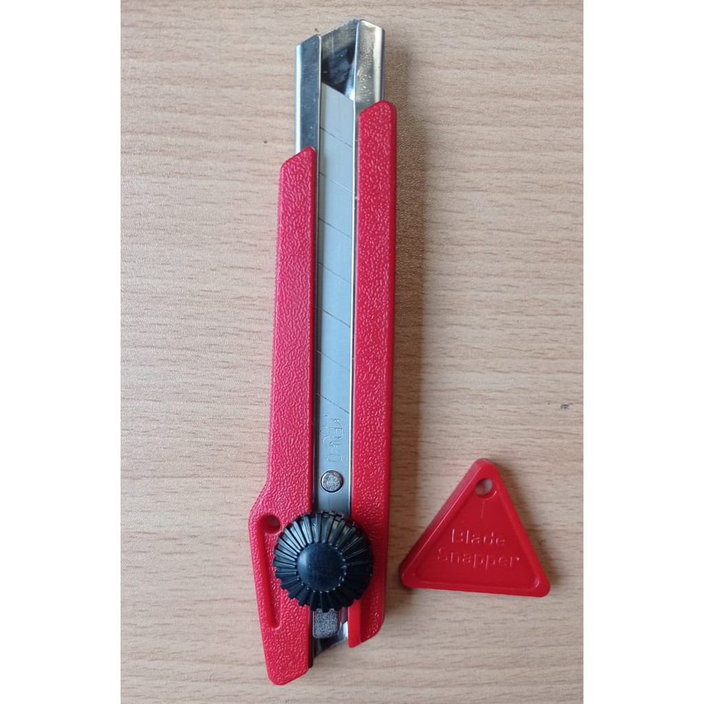 Jual Cutter Besar / Cutter Kenko L-500, dengan peruncing/pematah ujung ...