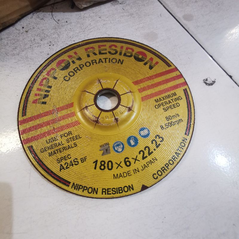 Jual Mata Gerinda Batu Poles 7" Nippon Resibon Grinding Wheel 7 Inch 6 ...