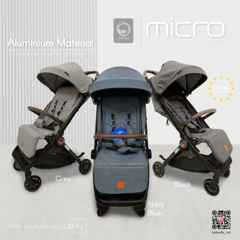 Jual STROLLER BAYI BABY ELLE MICRO S619 | STROLLER BABY | AUTO FOLD ...