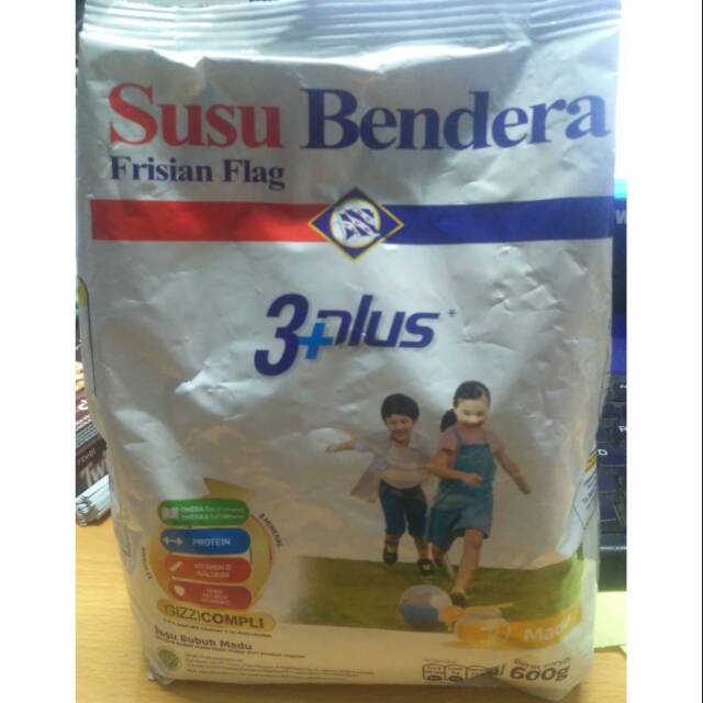 Jual Susu Bendera frisian flag 3+ madu , 600g | Shopee Indonesia