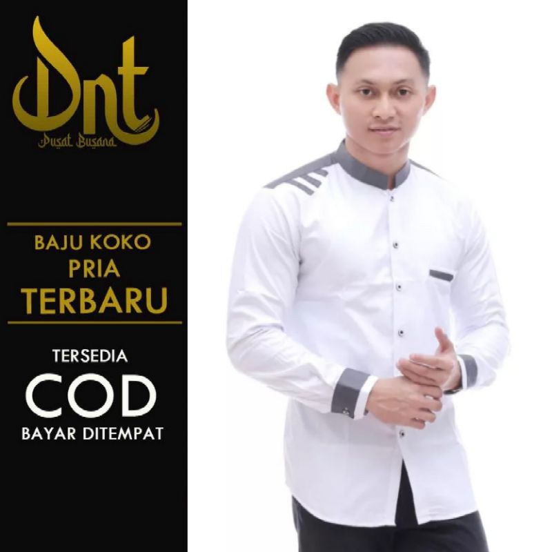 Jual Dnt Pusat Busana / Baju Koko Putih Asakhi / Siap Seragam / COD | Shopee Indonesia