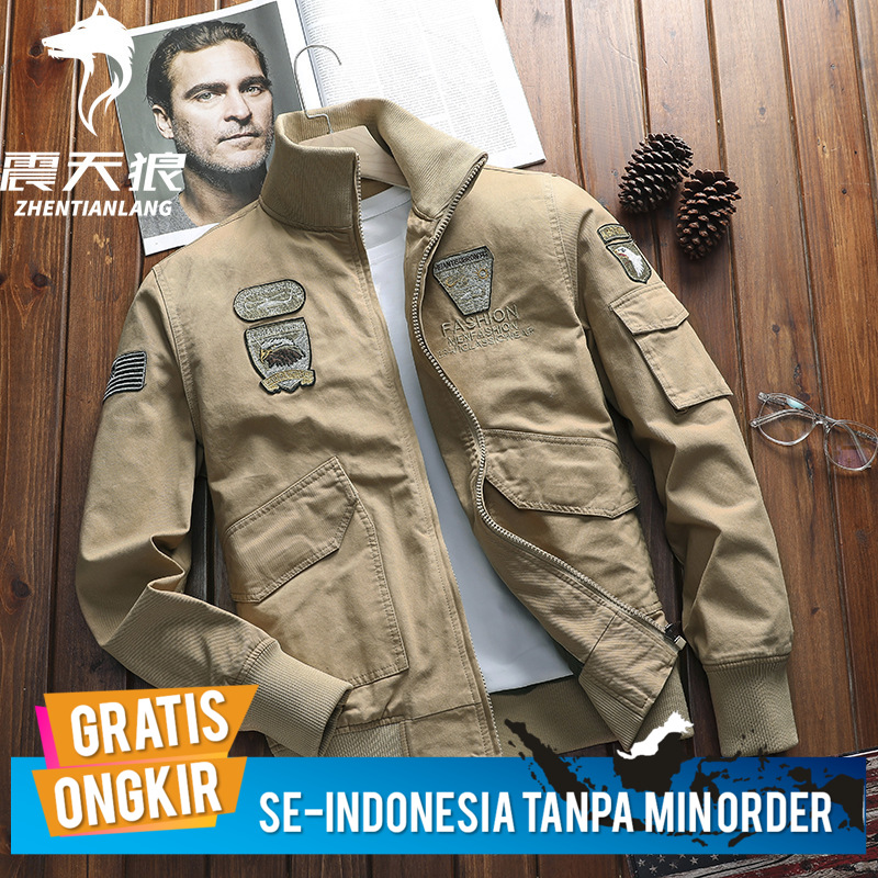 Jual Jaket pria seragam militer, jaket kerja, syok pemuda Sirius ...