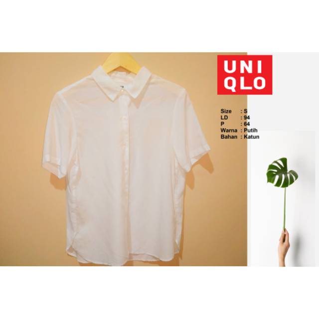 Jual Uniqlo | kemeja putih uniqlo | uniqlo ori 100%! | Shopee Indonesia