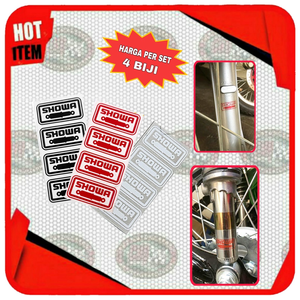 Jual STIKER STICKER SHOWA SOK SHOCK SHOCKBREAKER DEPAN BELAKANG C70 ...