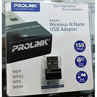 Jual USB Adapter PROLINK WN2001 150Mbps Wireless | Shopee Indonesia