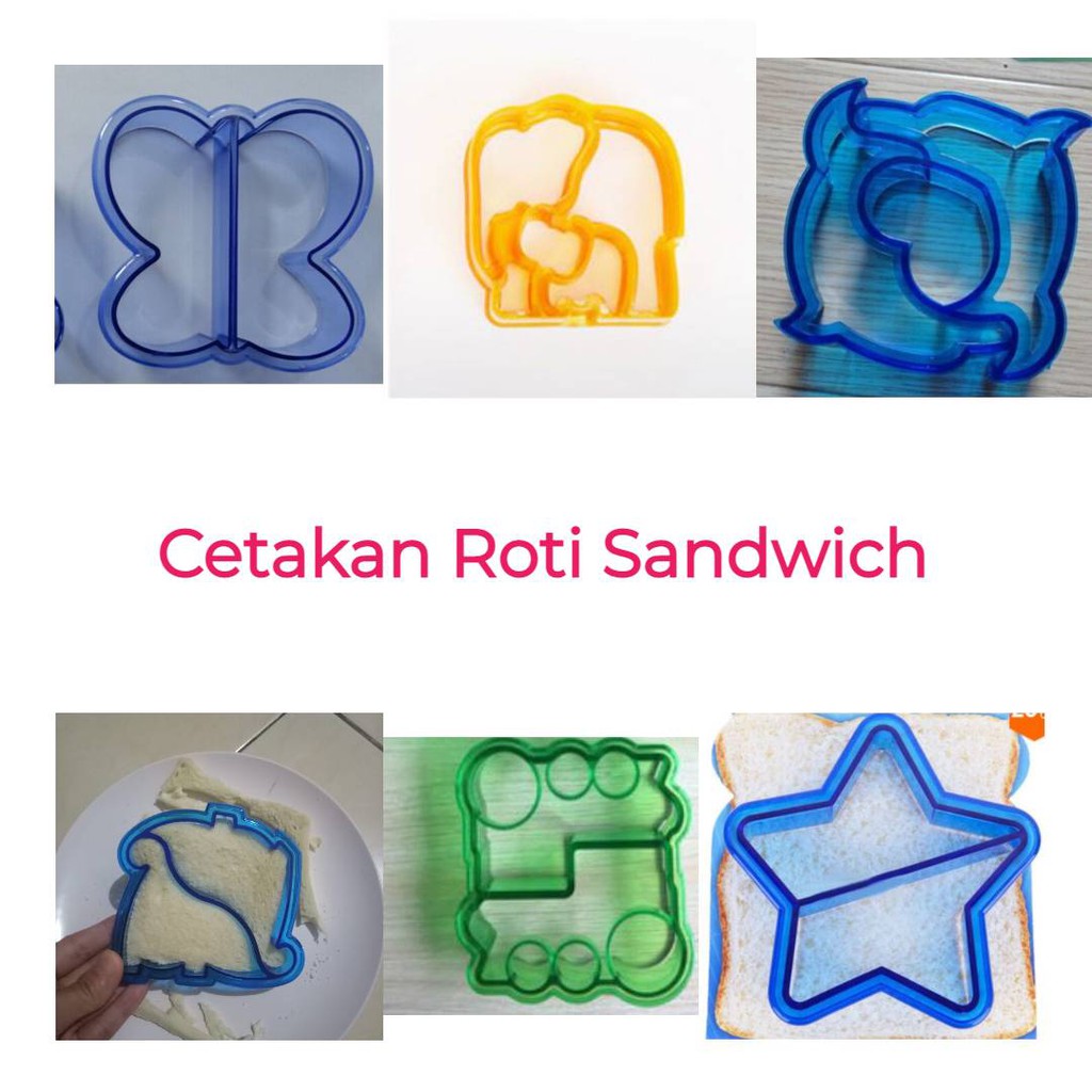 Jual LP Hiasan Bekal Cetakan Bento Roti Sandwich Bento Mold Lucu ...