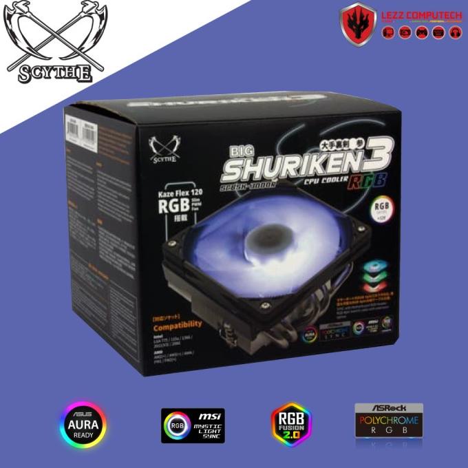 Jual Scythe Big Shuriken 3 Rgb Edition - Low Profile Cpu Cooler Mini ...