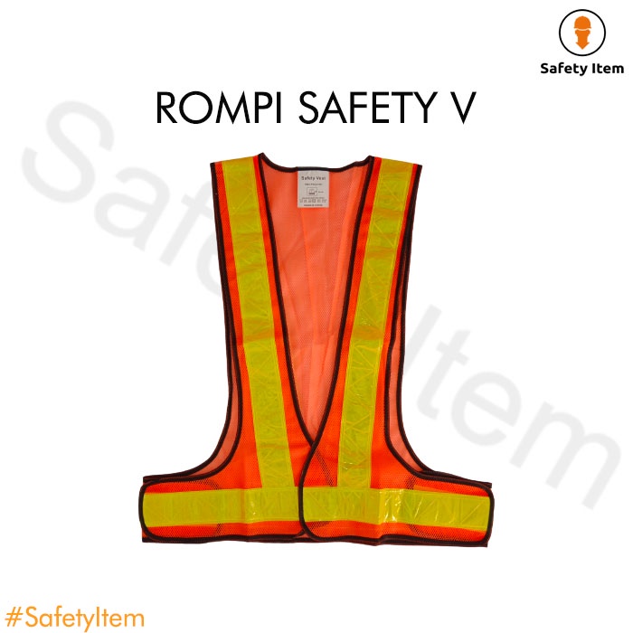 Jual Rompi Safety V / Rompi Safety Jaring Proyek / Safety Vest | Shopee ...