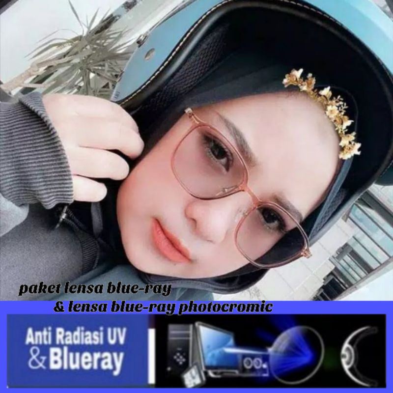 Jual paket lensa blue-ray)(paket lensa blue-ray photocromic | Shopee ...