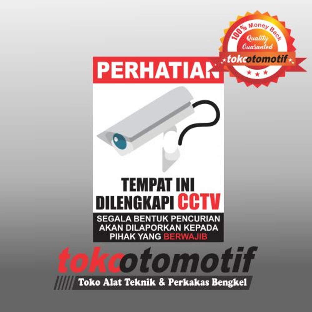Jual Sticker Safety Sign K3 CCTV -Tempat Ini Dilengkapi CCTV | Shopee Indonesia