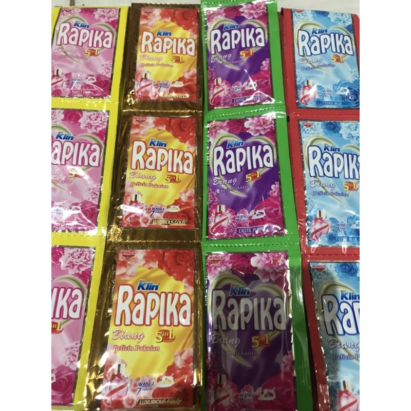 Jual RAPIKA PELICIN PAKAIAN 8 ML (1RENCENG 12 PCS) | Shopee Indonesia