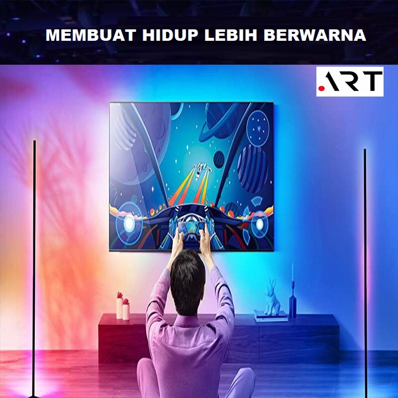Jual Standing Side Floor Lamp / Lampu RGB Stand Sudut Lantai Minimalis ...